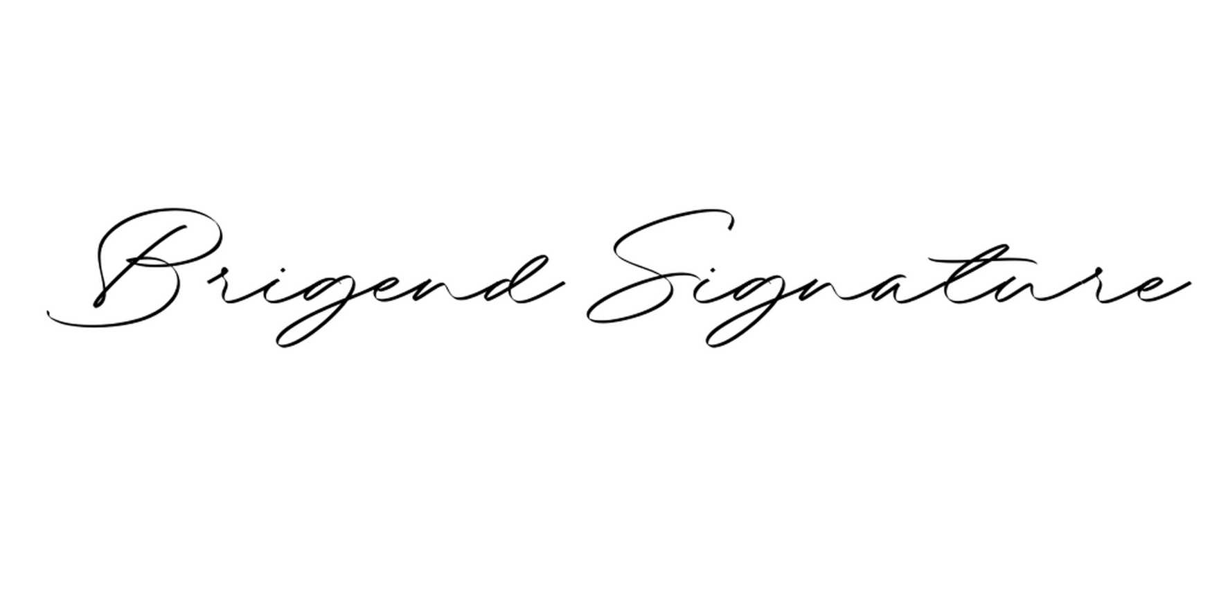 Brigend Signature in use - Fonts In Use