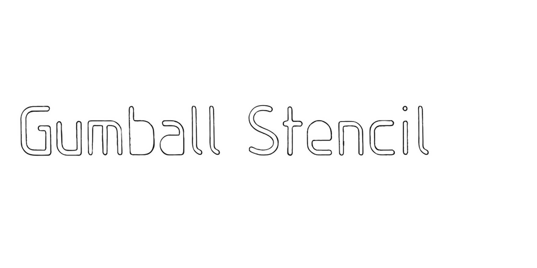 Gumball Stencil in use - Fonts In Use