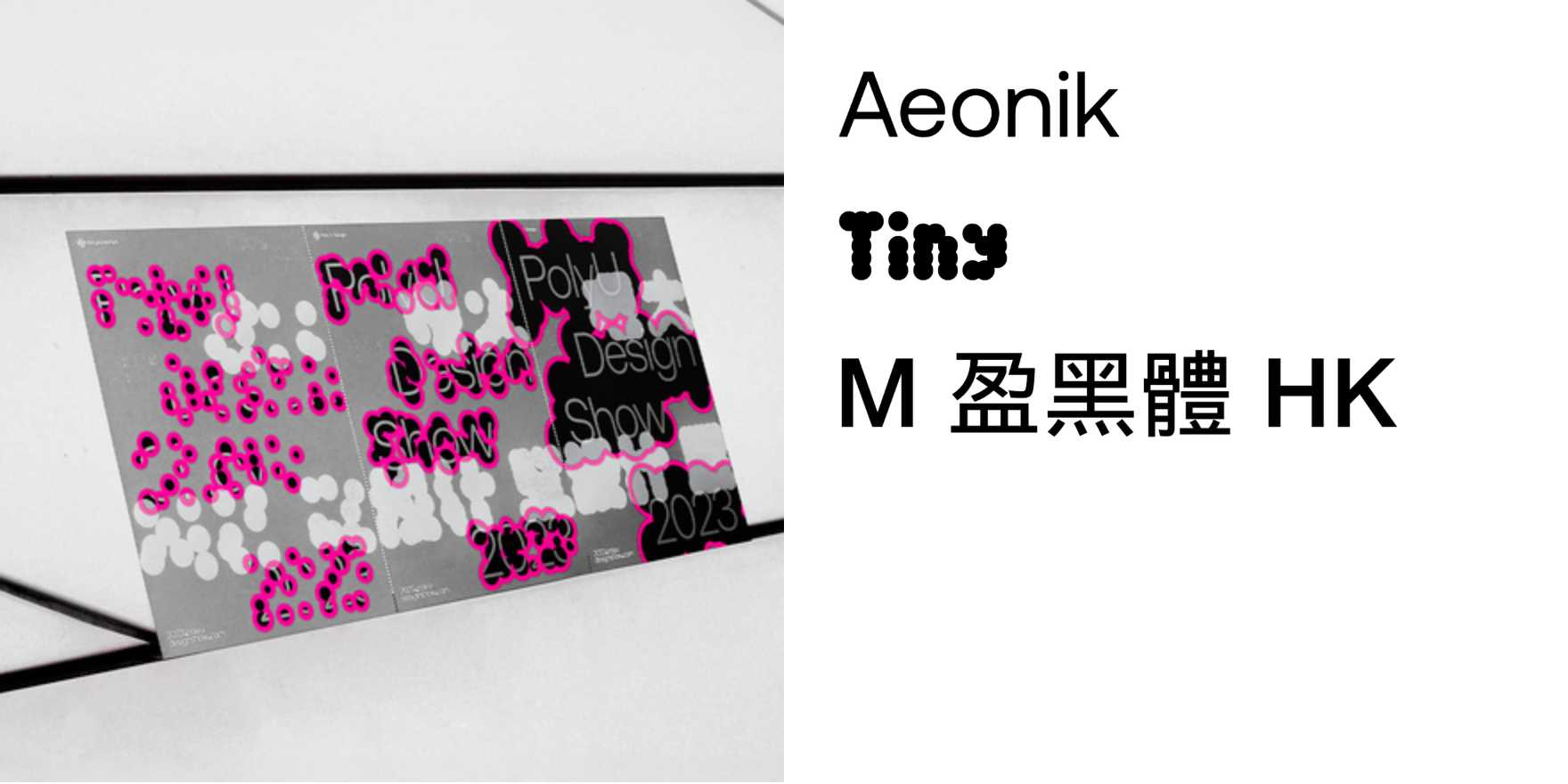 PolyU Design Show 2023 - Fonts In Use