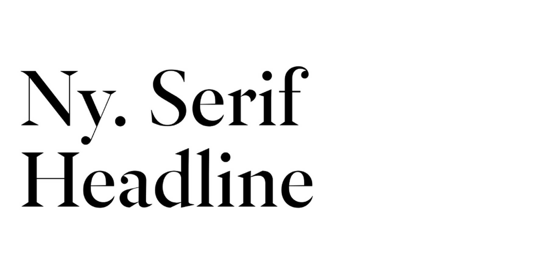 Ny. Serif Headline in use - Fonts In Use