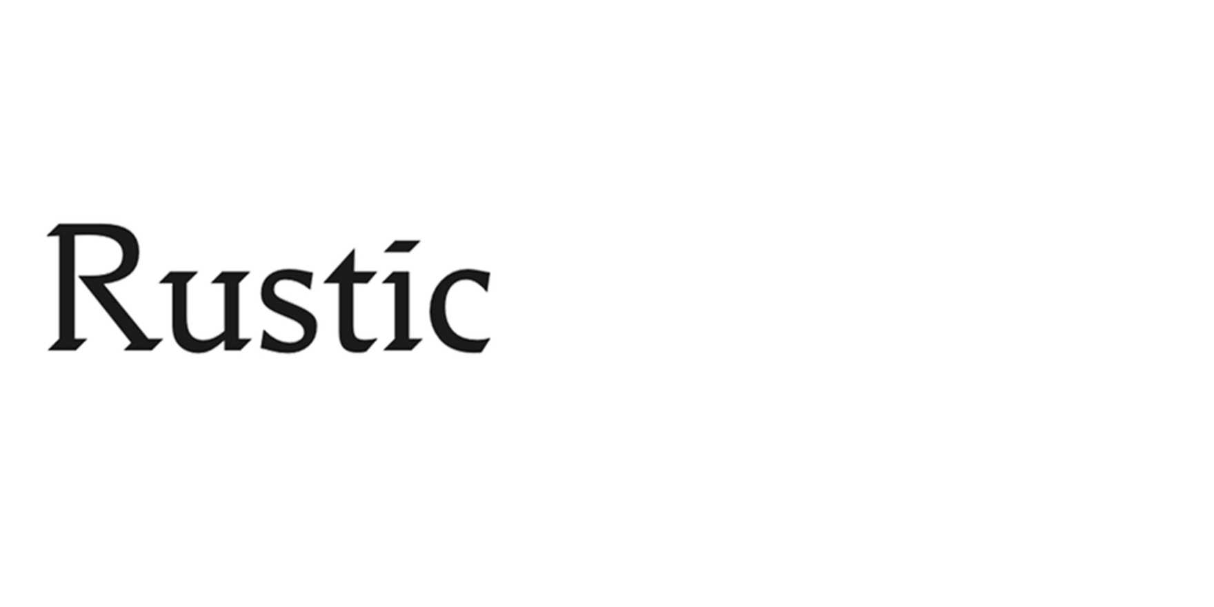 Rustic (Fontstore) in use - Fonts In Use