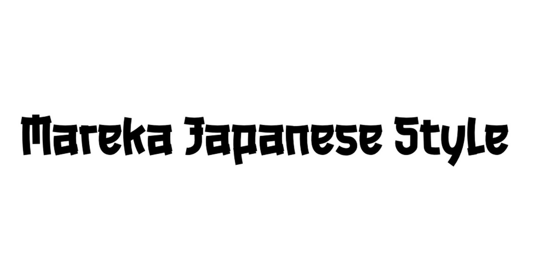 Mareka Japanese Style in use - Fonts In Use