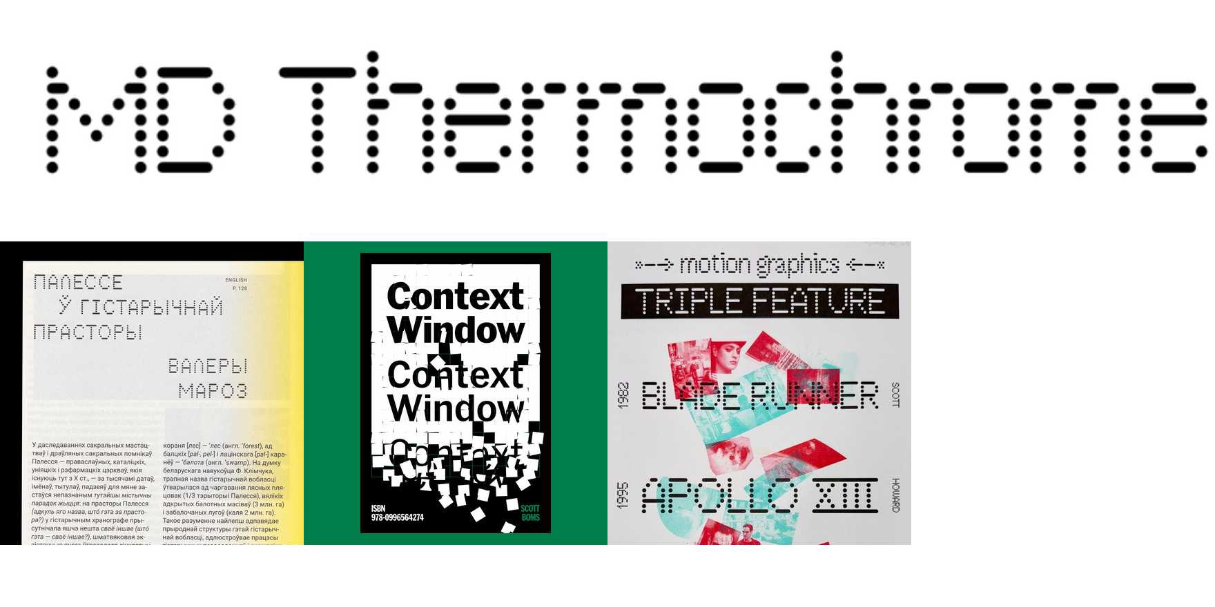 MD Thermochrome in use - Fonts In Use