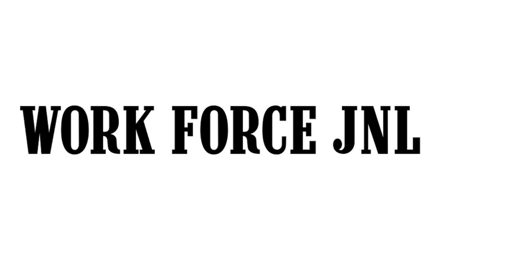 Work Force JNL in use - Fonts In Use
