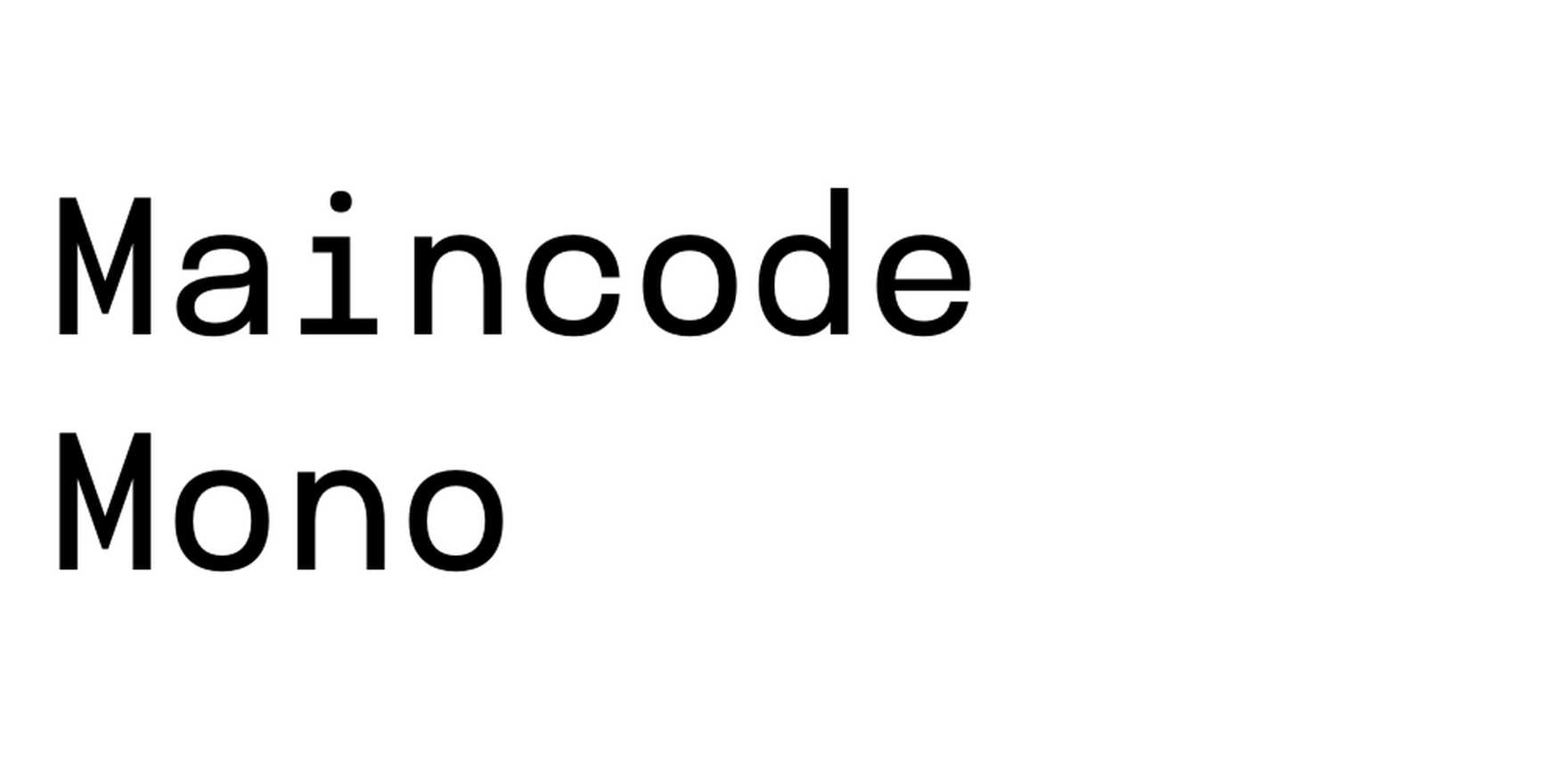 Maincode Mono in use - Fonts In Use