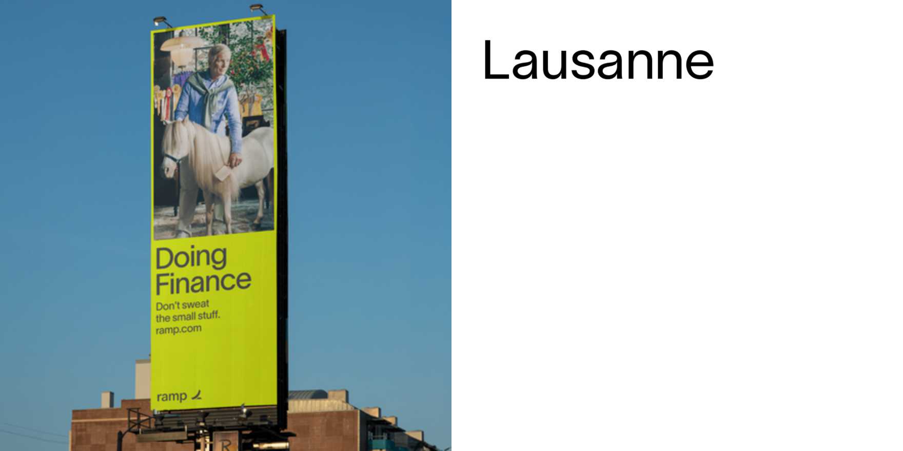 “Doing Finance” campaign by Ramp - Fonts In Use