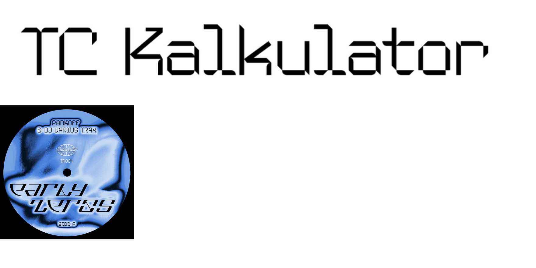 TC Kalkulator in use - Fonts In Use