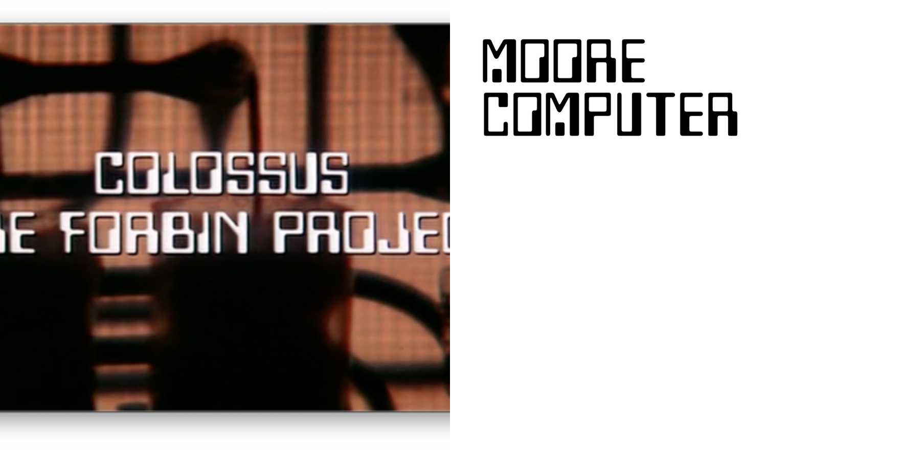 Colossus: The Forbin Project (1970) titles - Fonts In Use