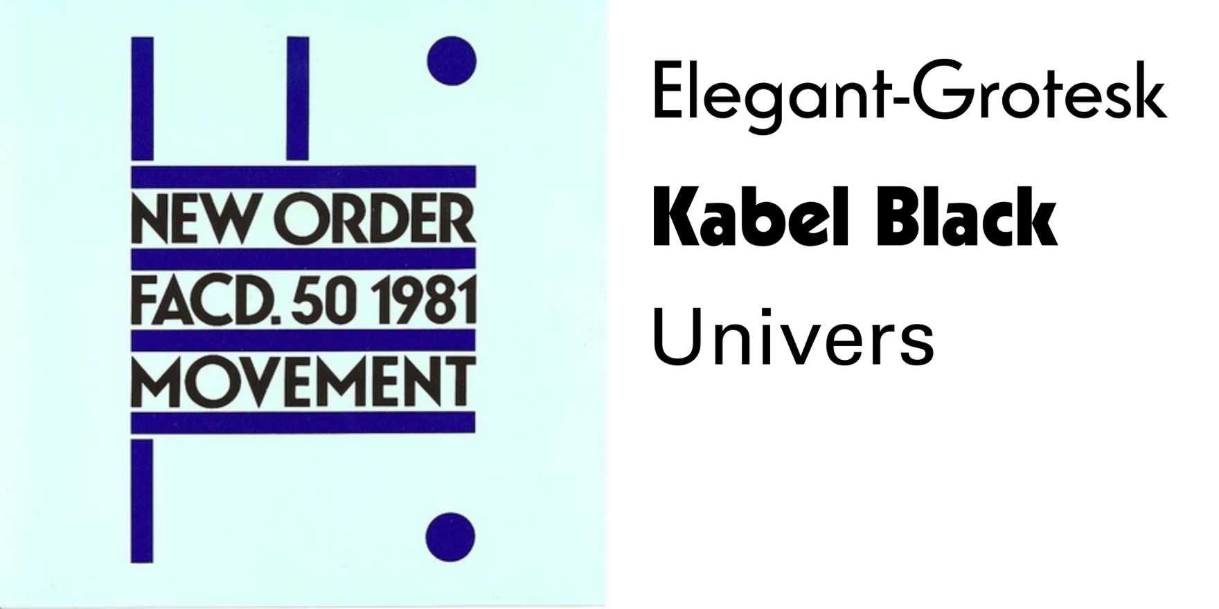 New Order – Movement album art - Fonts In Use