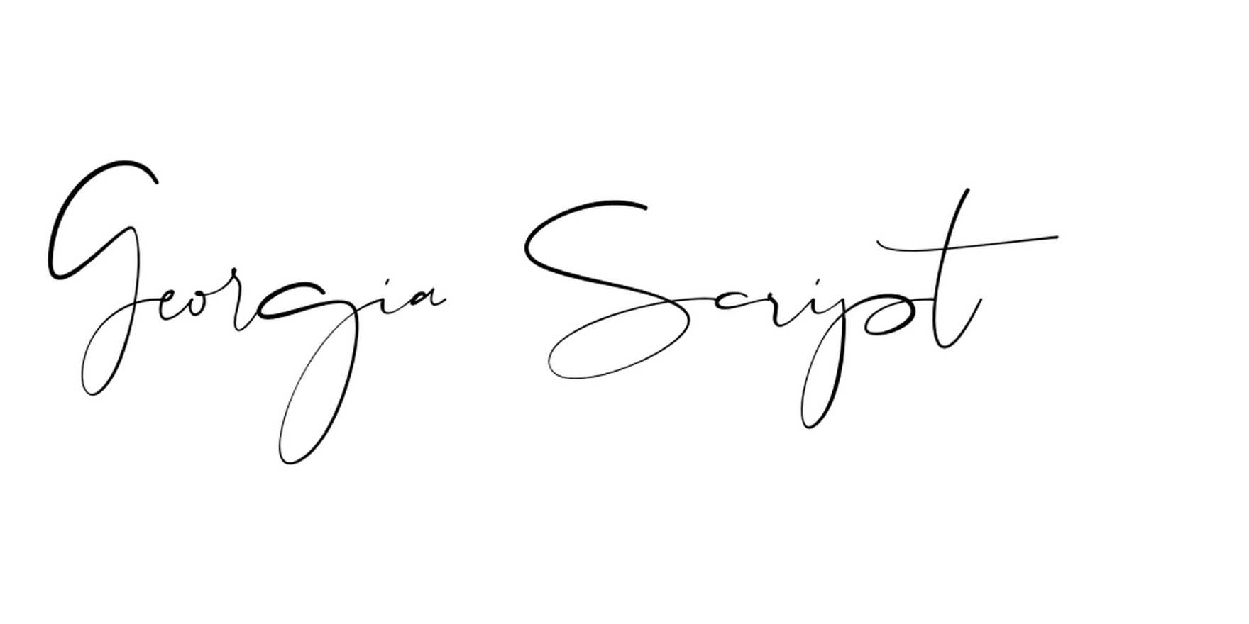 Georgia Script in use - Fonts In Use