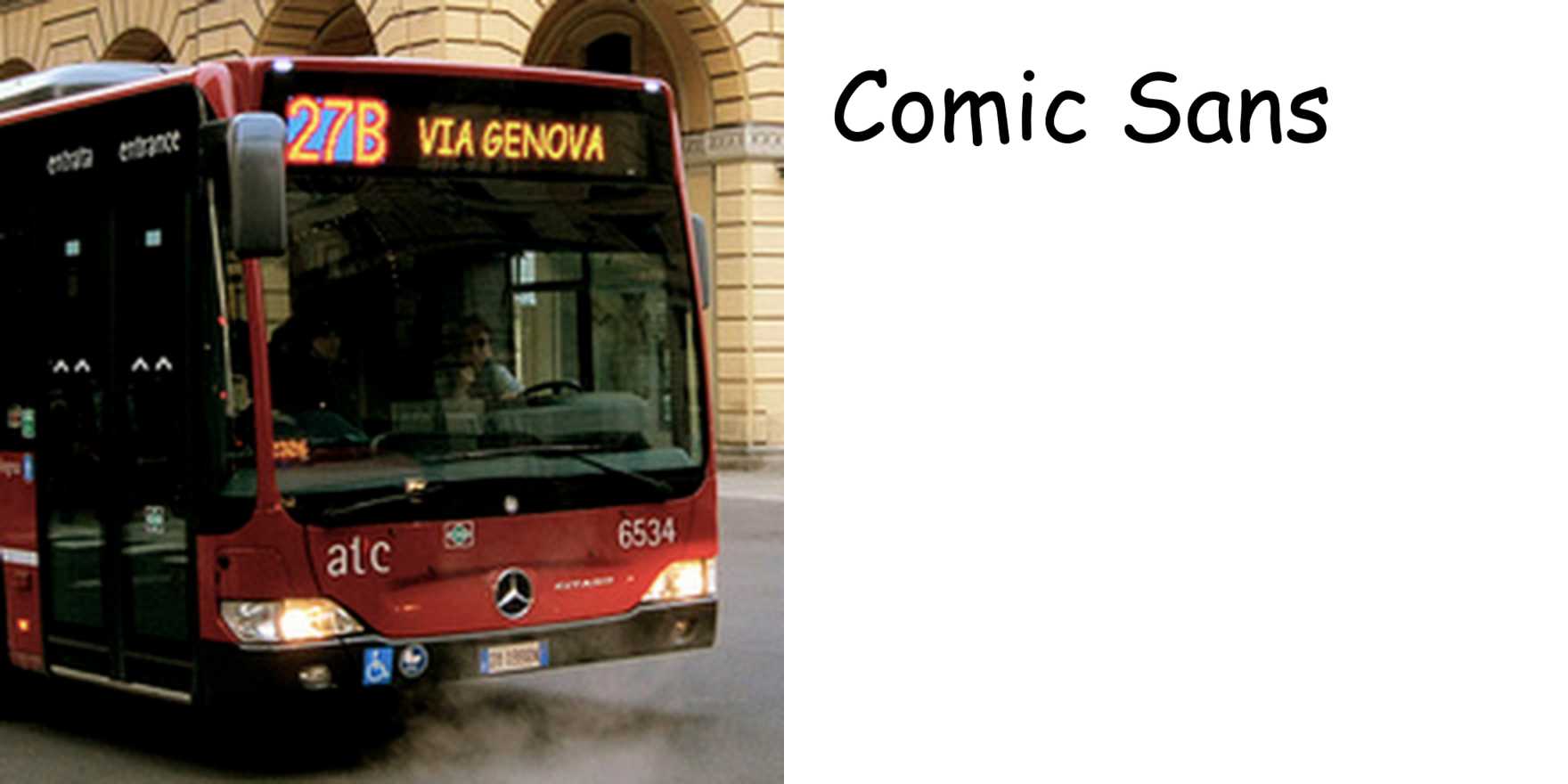 Bologna Bus LED Sign - Fonts In Use