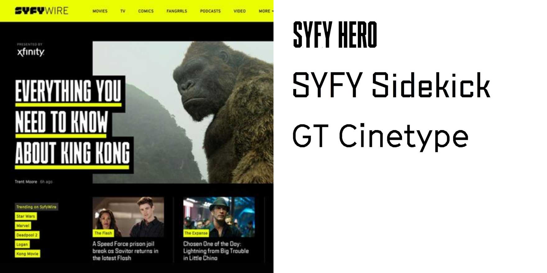 SYFY (2017–) - Fonts In Use