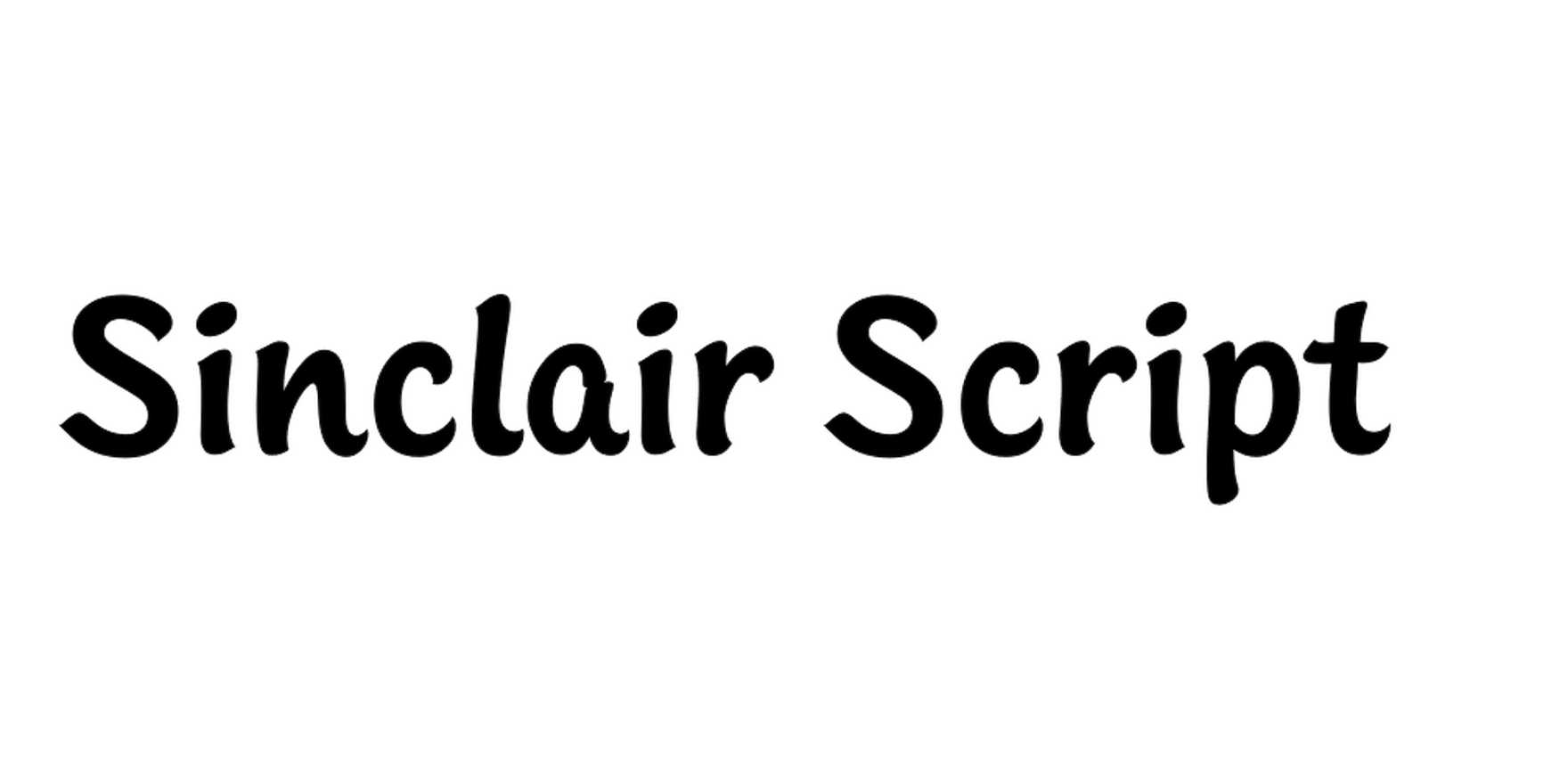 Sinclair Script in use - Fonts In Use