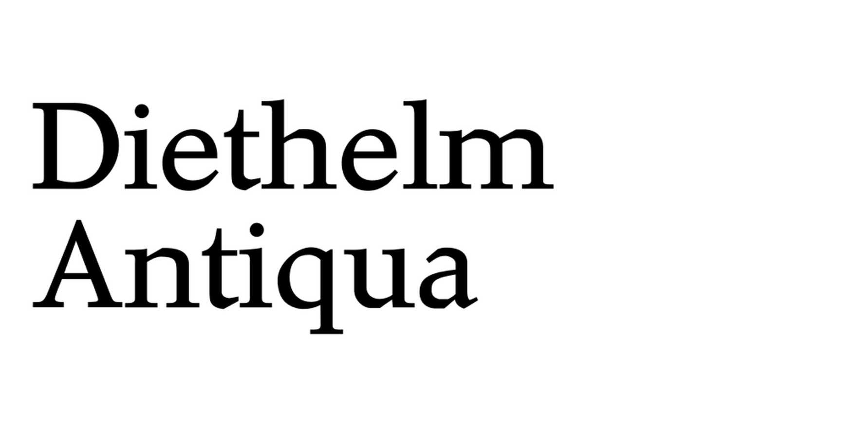 Diethelm Antiqua in use - Fonts In Use