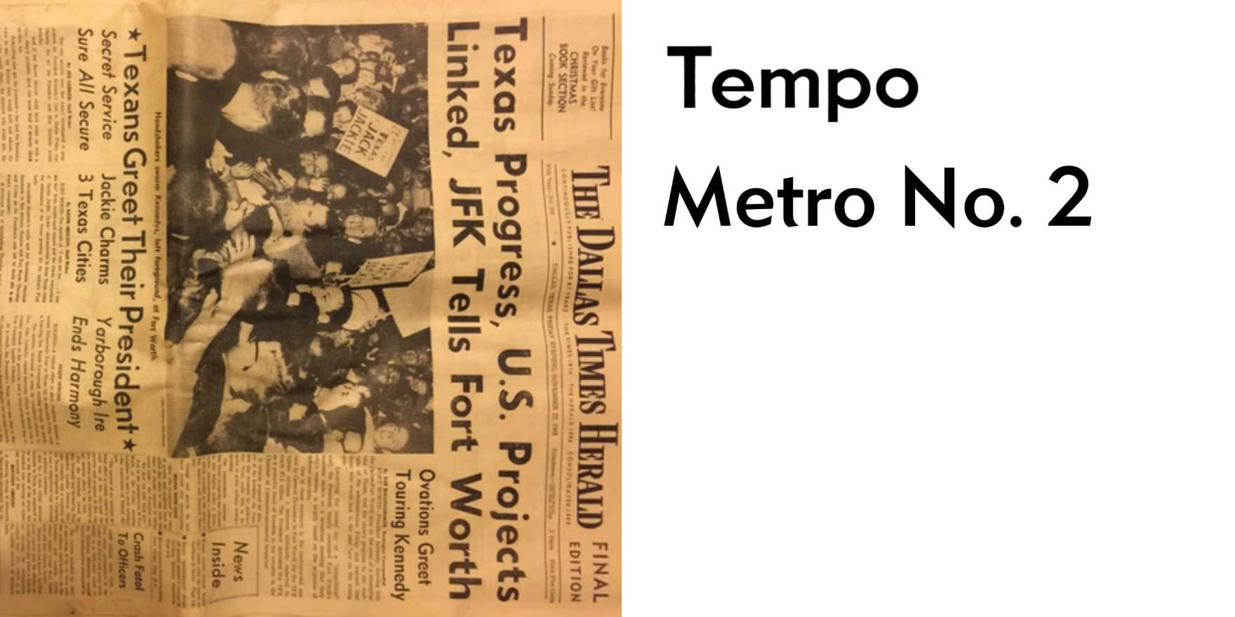 The Dallas Times Herald, Nov 22, 1963 - Fonts In Use