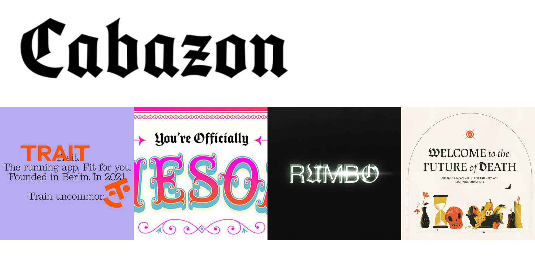 Cabazon in use - Fonts In Use