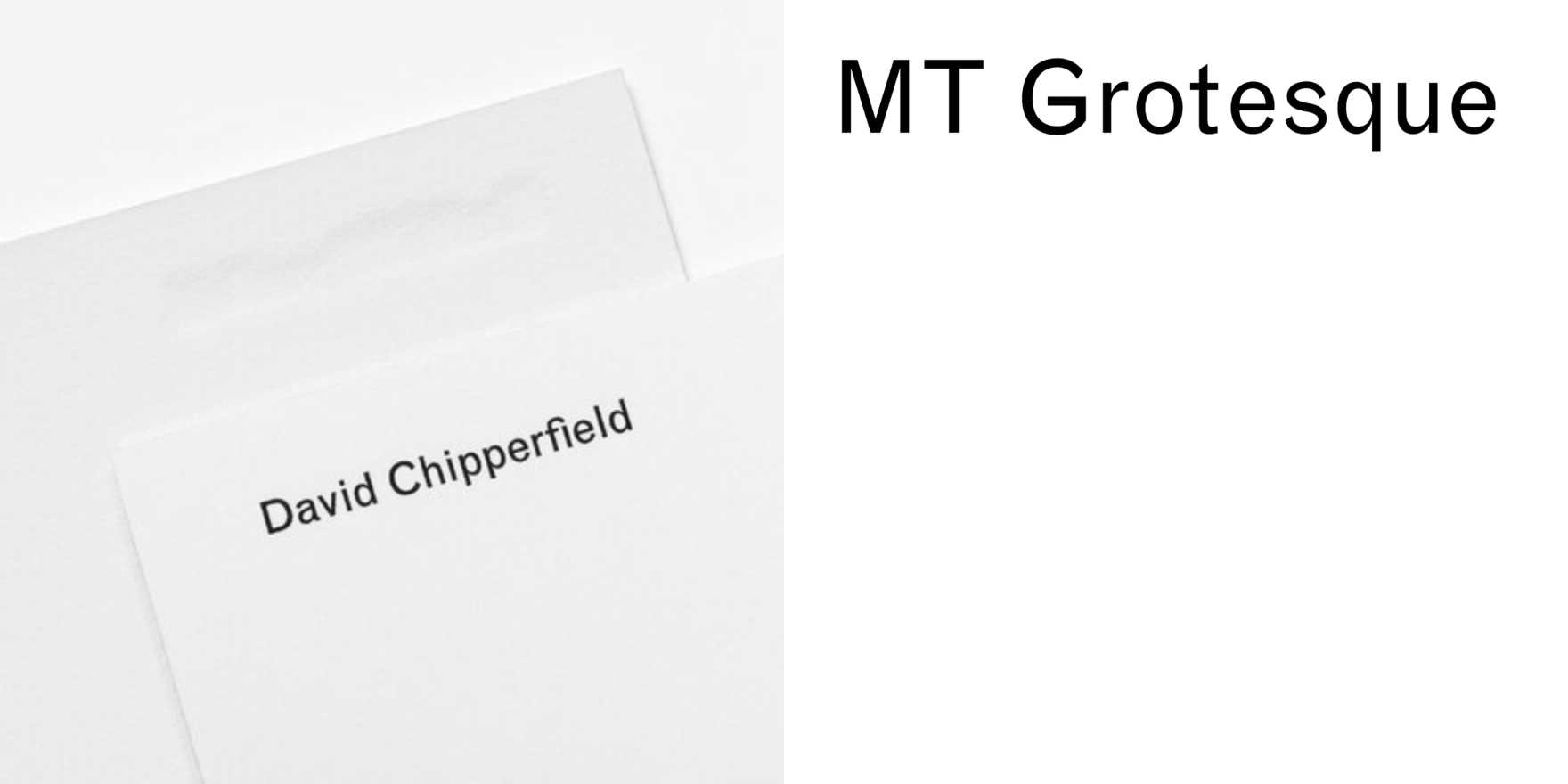 David Chipperfield Architects identity - Fonts In Use