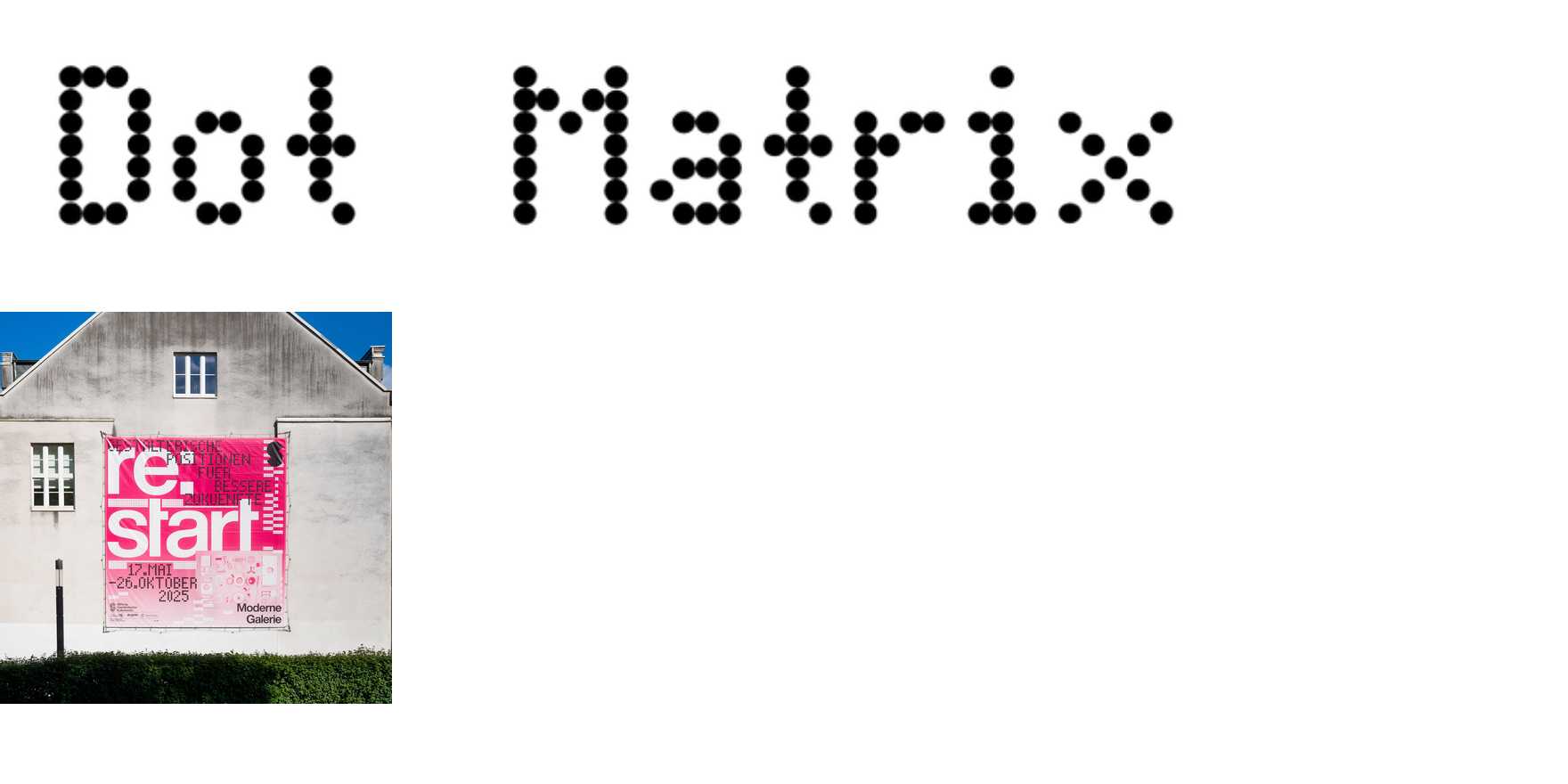 Dot Matrix in use - Fonts In Use