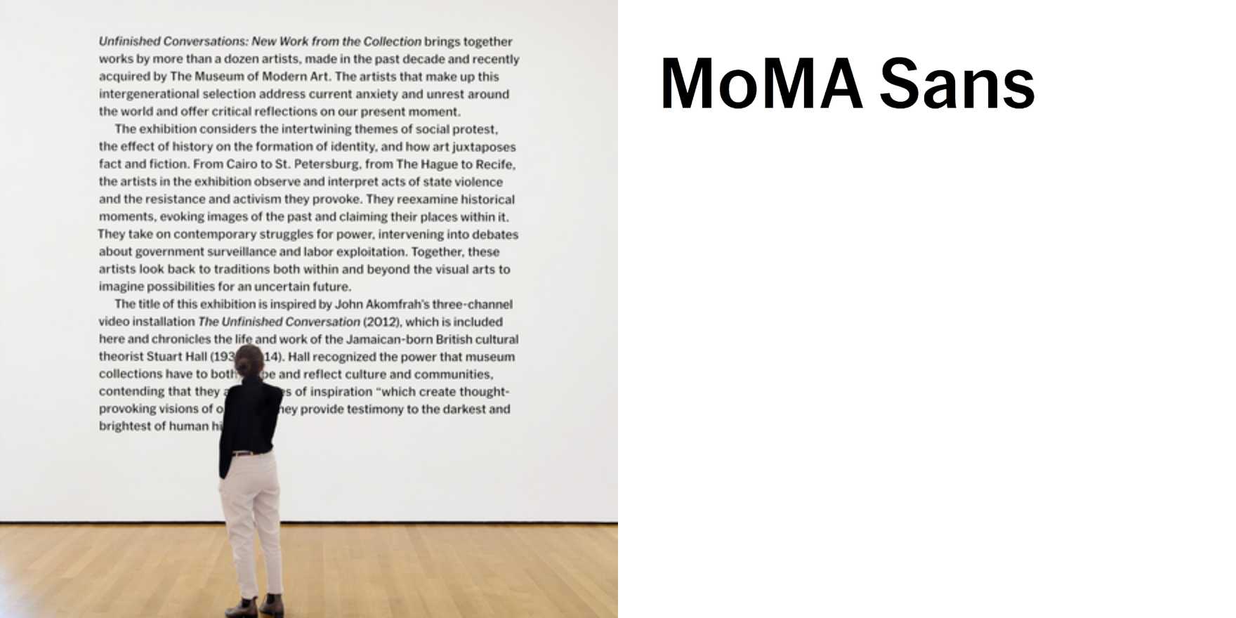 Unfinished Conversations: New Work from the Collection at MoMA - Fonts ...