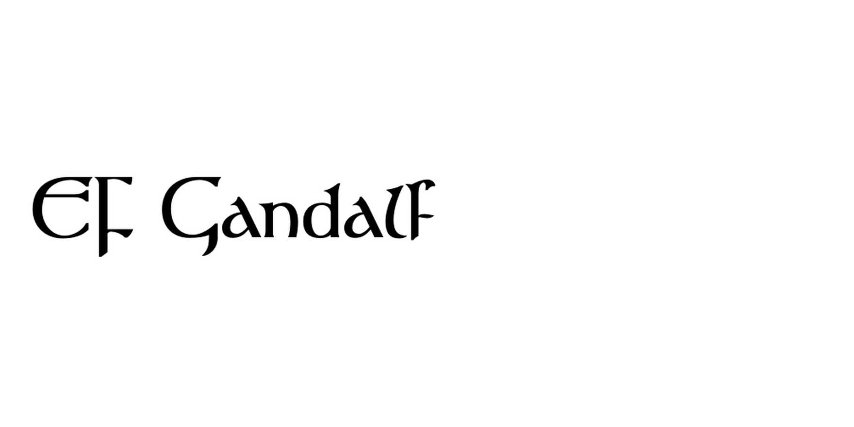EF Gandalf in use - Fonts In Use