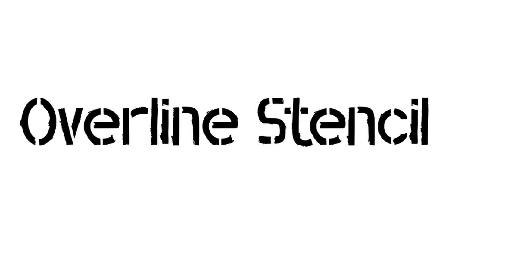 Overline Stencil in use - Fonts In Use