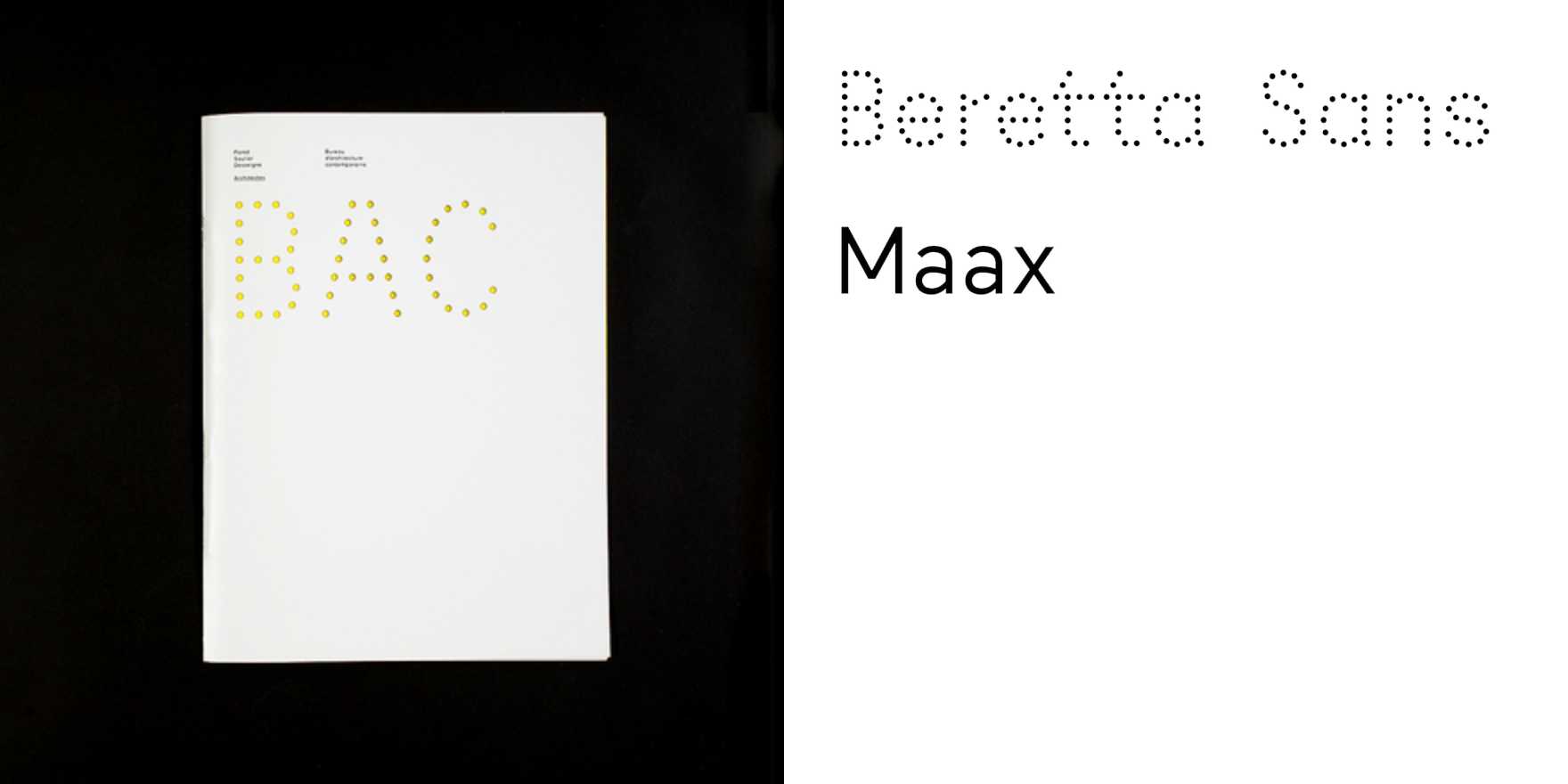 BAC Architectes - Fonts In Use