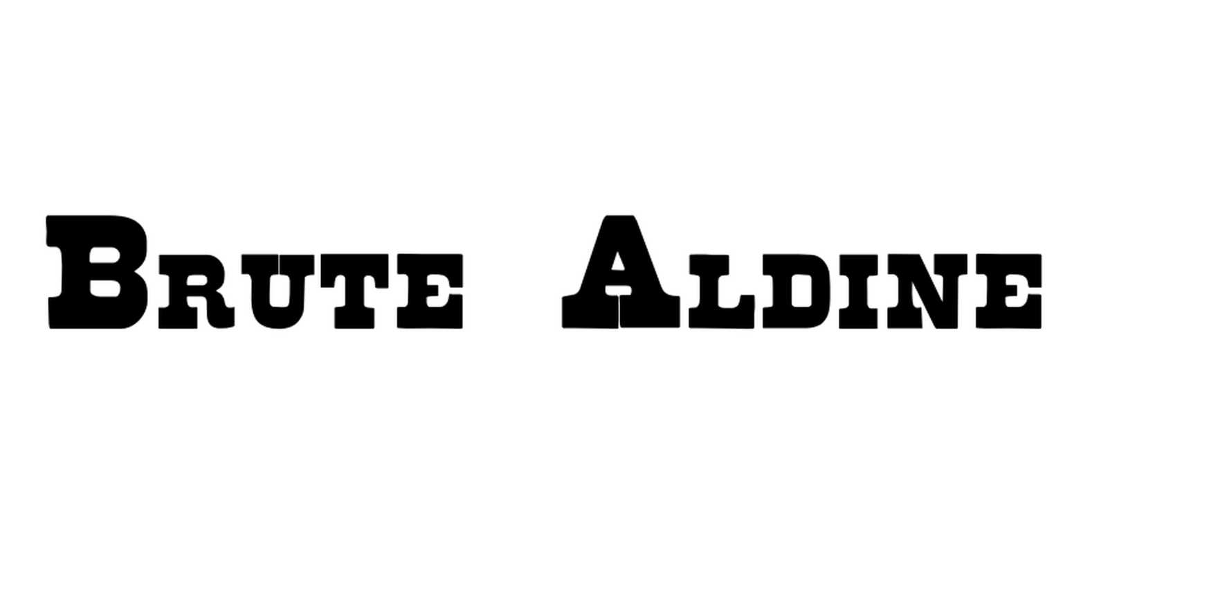 Brute Aldine in use - Fonts In Use