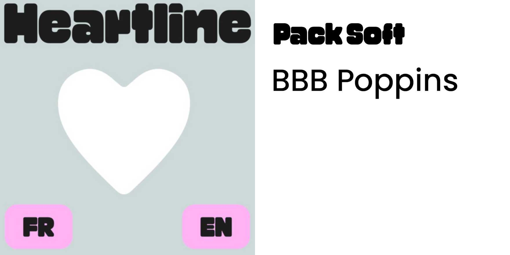 Heartline website - Fonts In Use