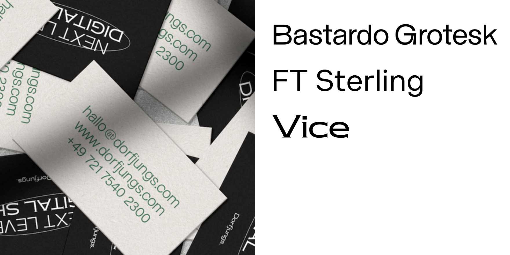 Dorfjungs studio rebrand - Fonts In Use