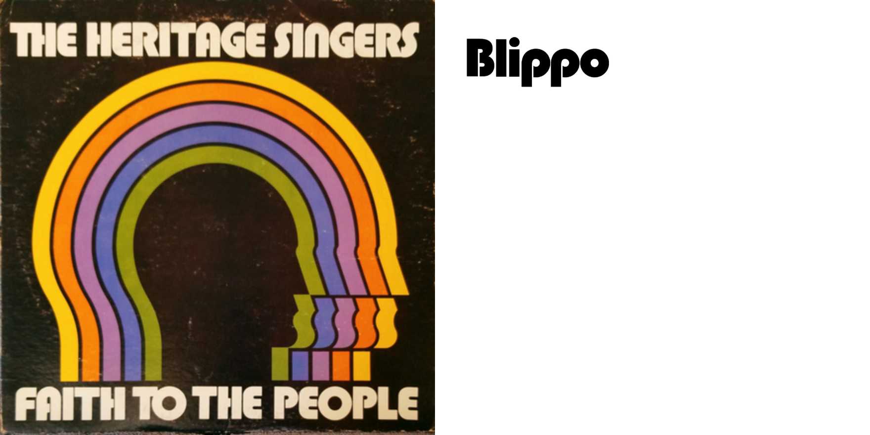 The Heritage Singers – Faith to the People album art - Fonts In Use