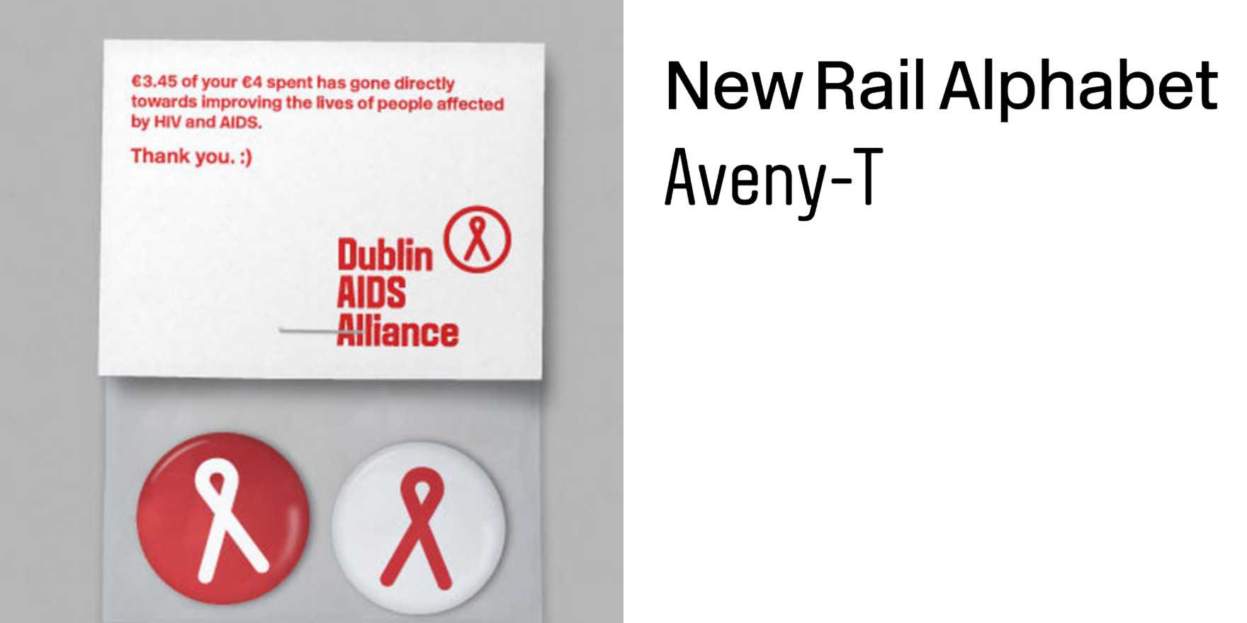 Dublin AIDS Alliance - Fonts In Use