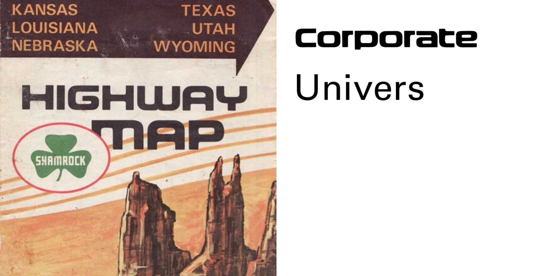 Shamrock Highway Map - Fonts In Use