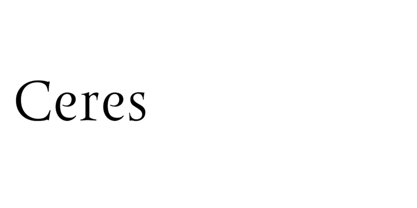 Ceres in use - Fonts In Use