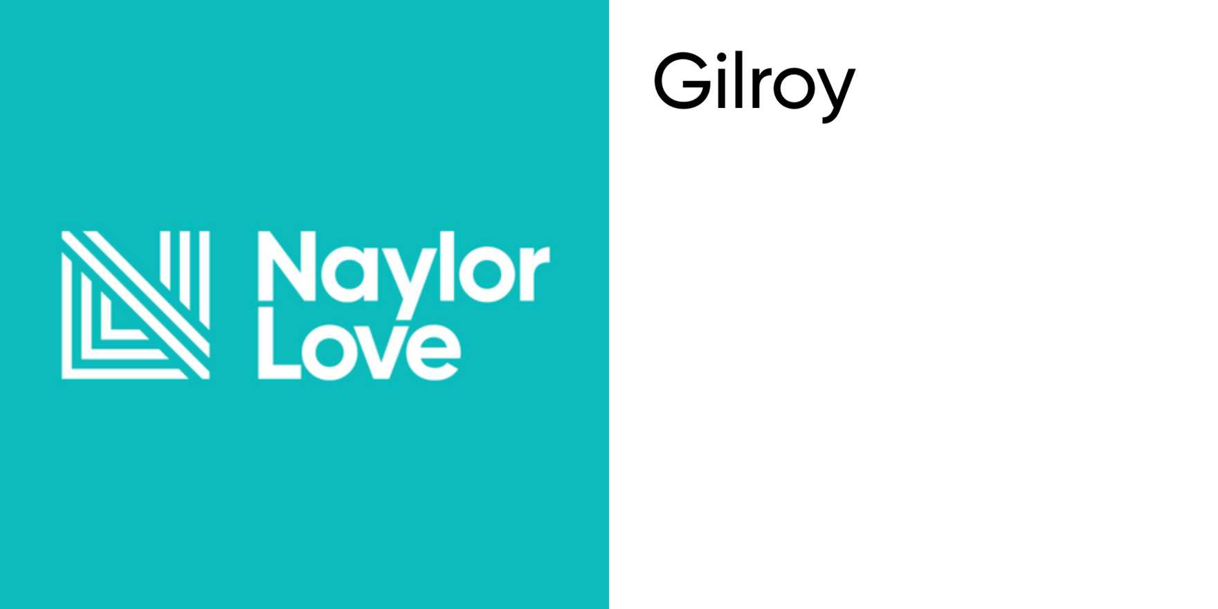 Naylor Love identity - Fonts In Use