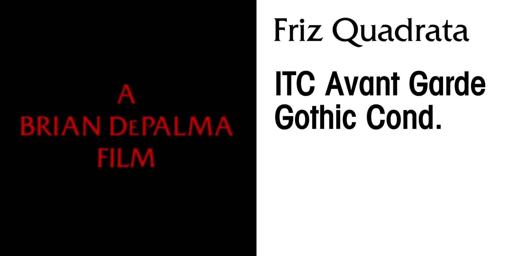 Scarface opening titles - Fonts In Use