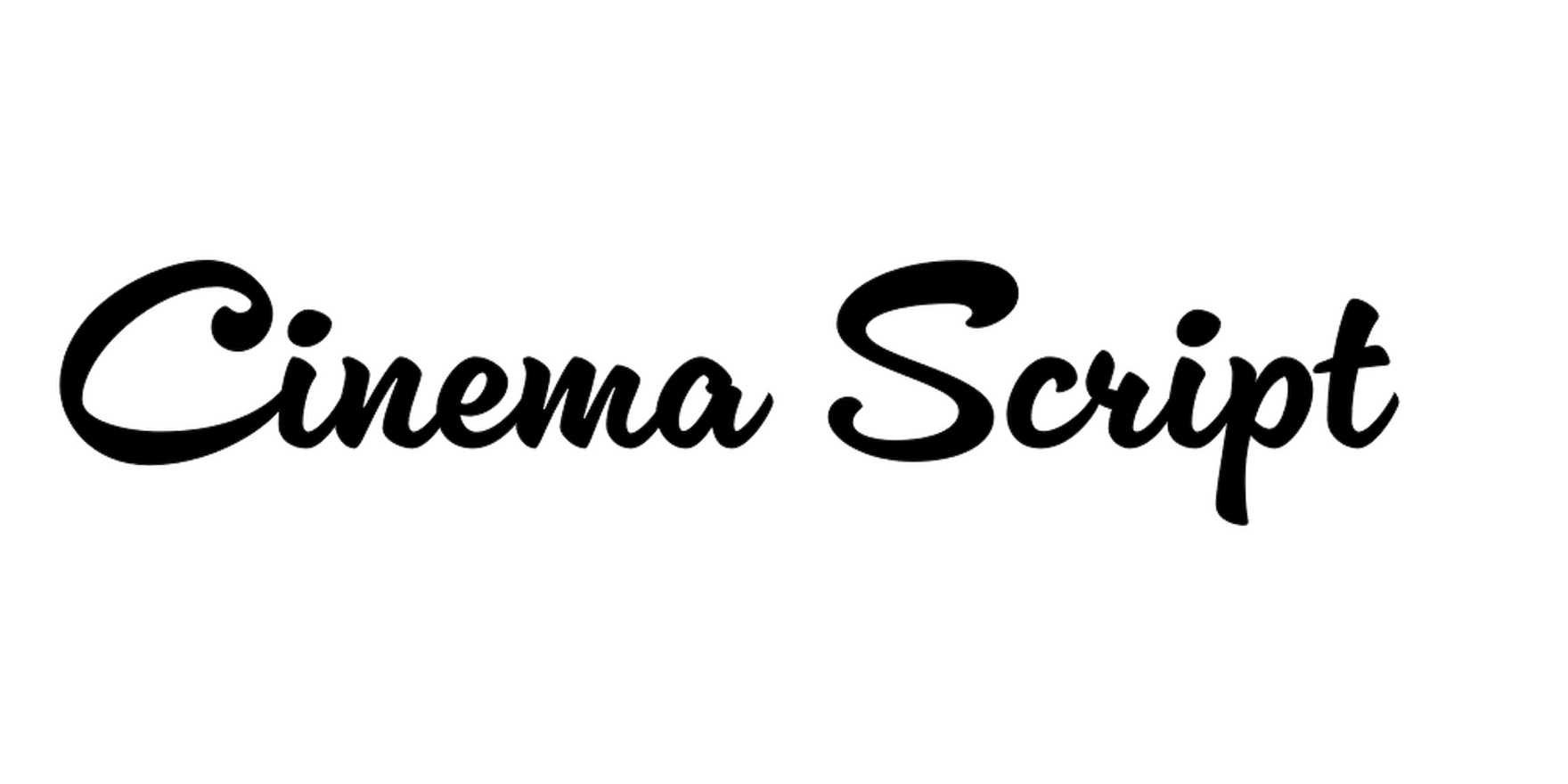 Cinema Script in use - Fonts In Use