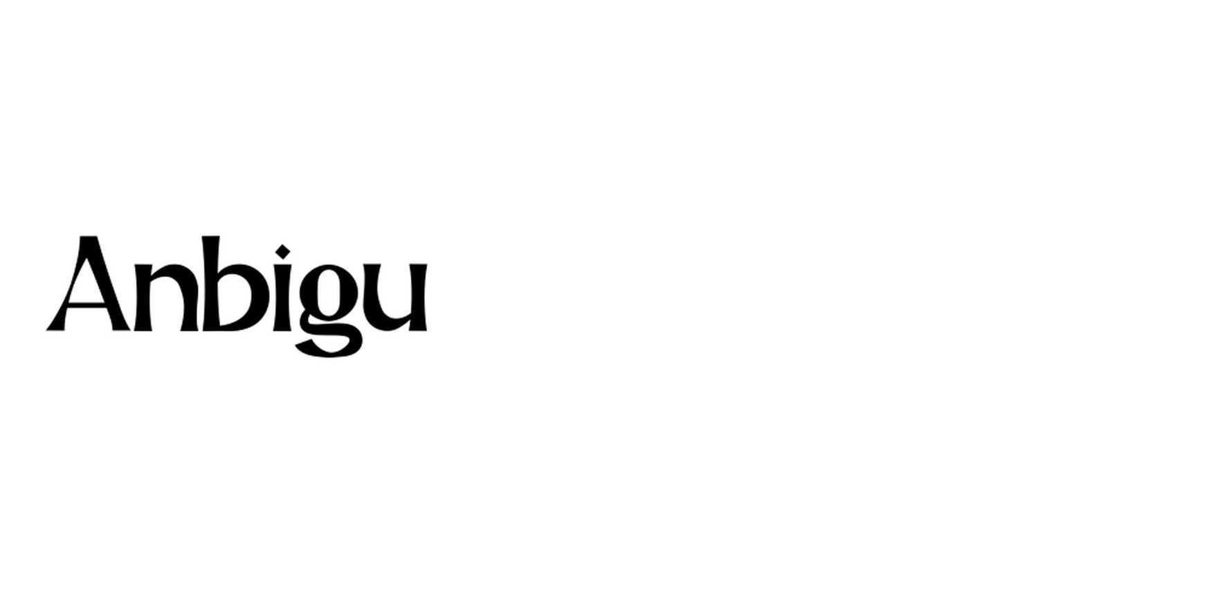 Anbigu in use - Fonts In Use