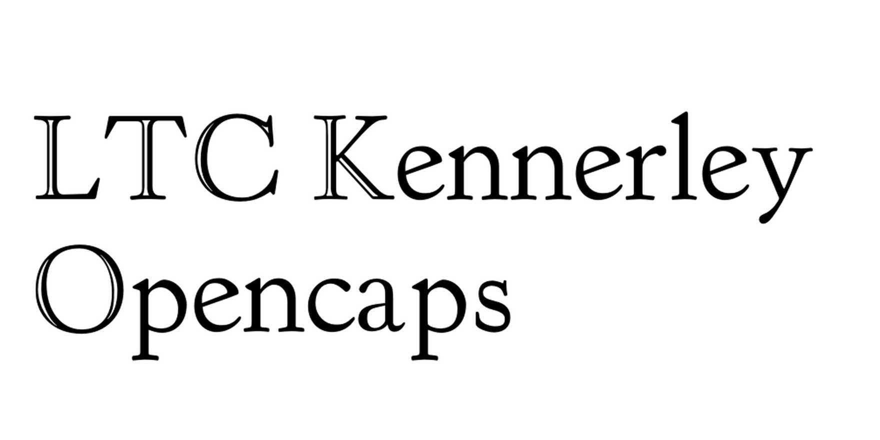 LTC Kennerley Opencaps in use - Fonts In Use