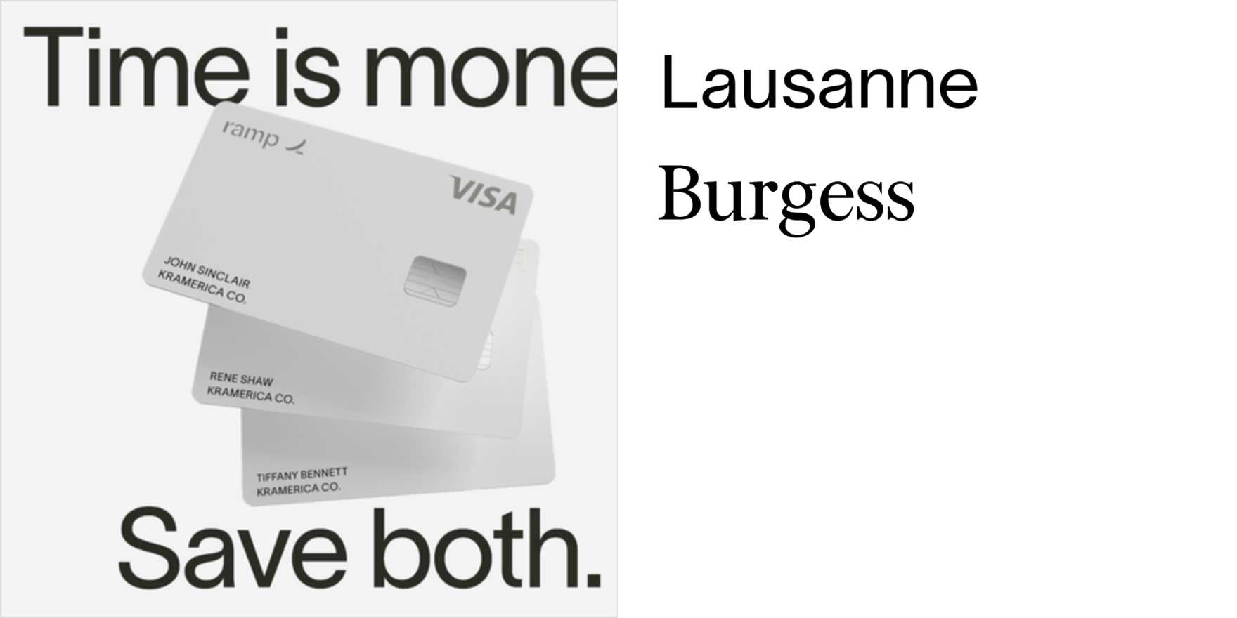 Ramp identity - Fonts In Use