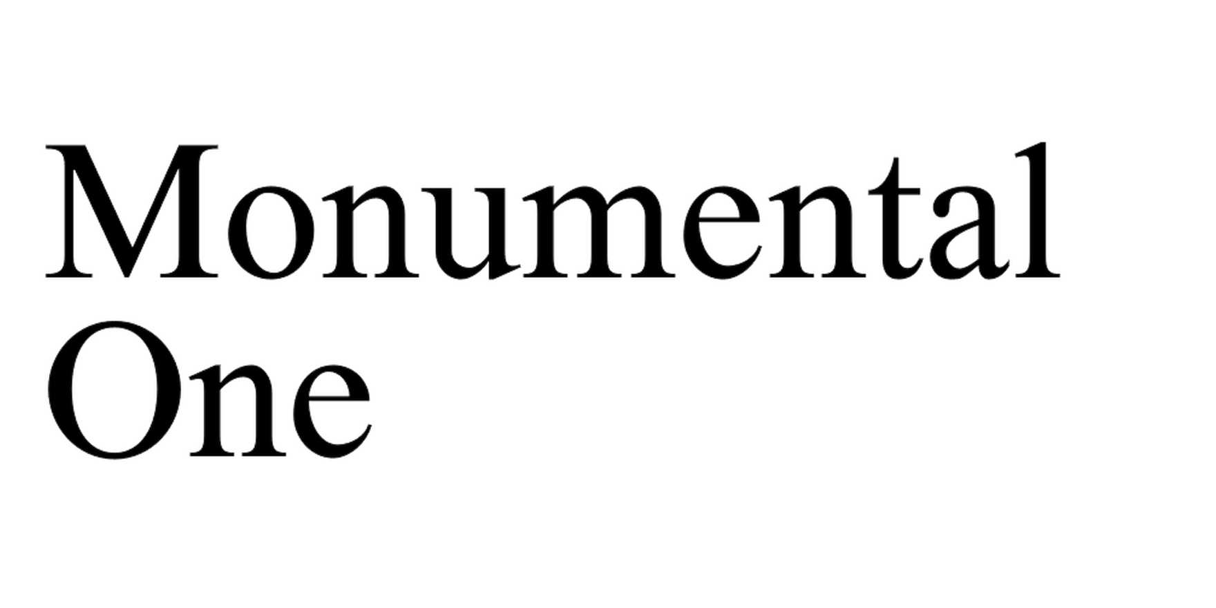 Monumental One in use - Fonts In Use