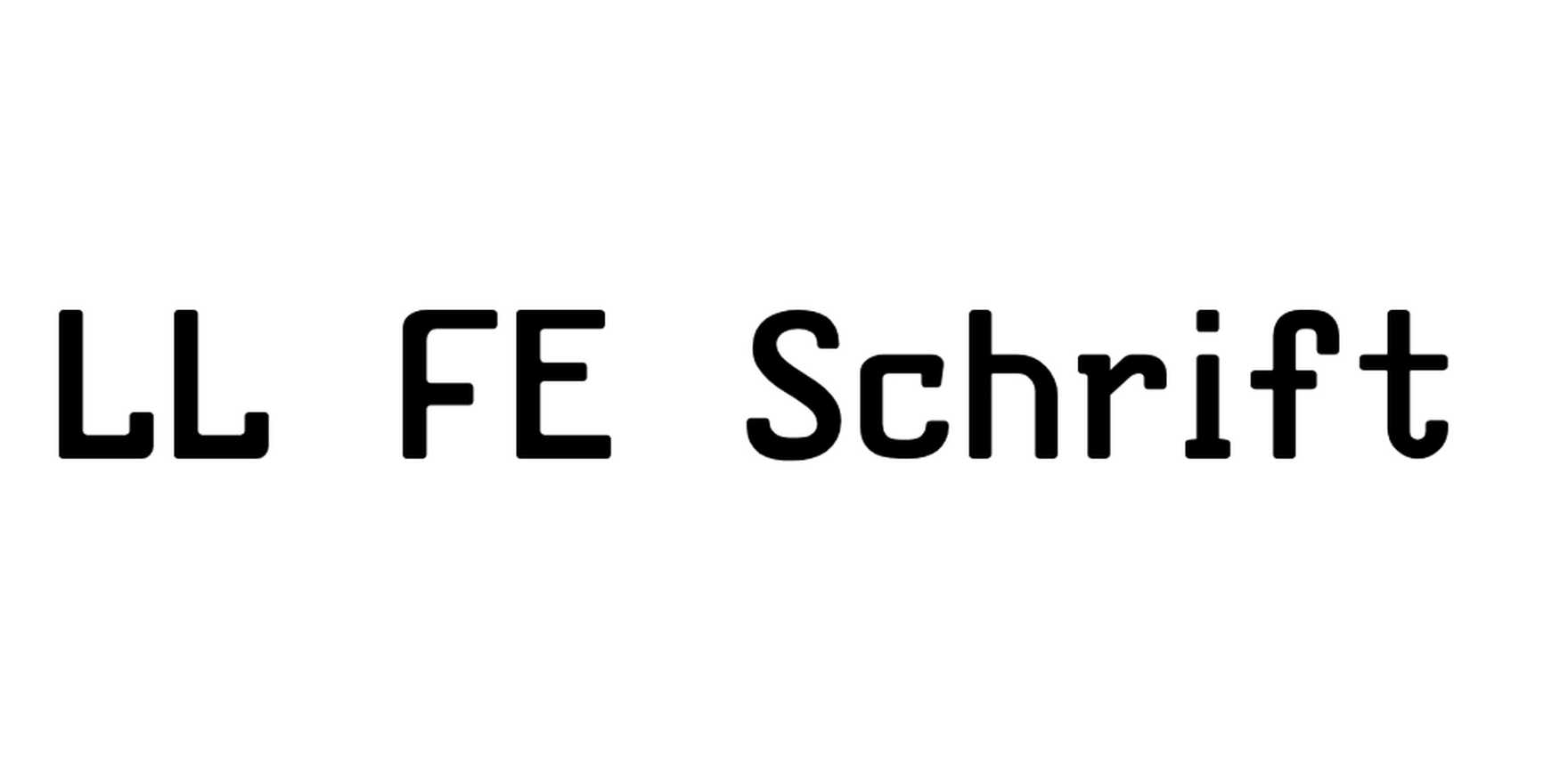 LL FE Schrift in use - Fonts In Use