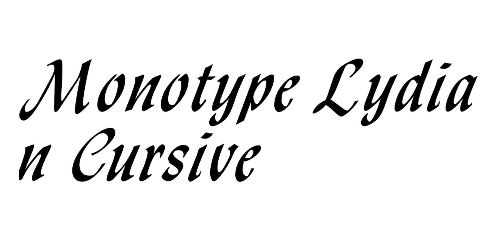 monotype script font