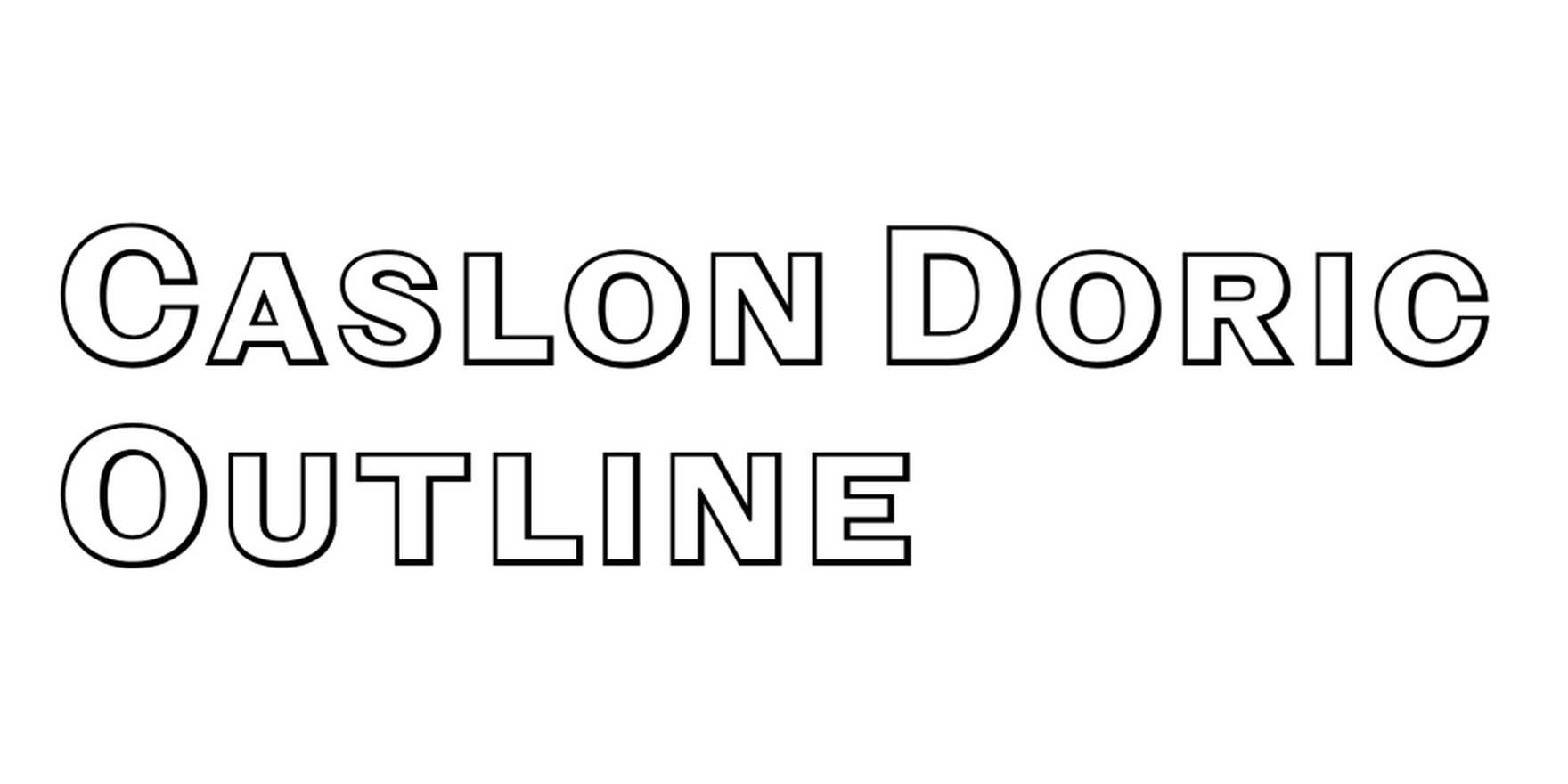 Caslon Doric Outline in use - Fonts In Use