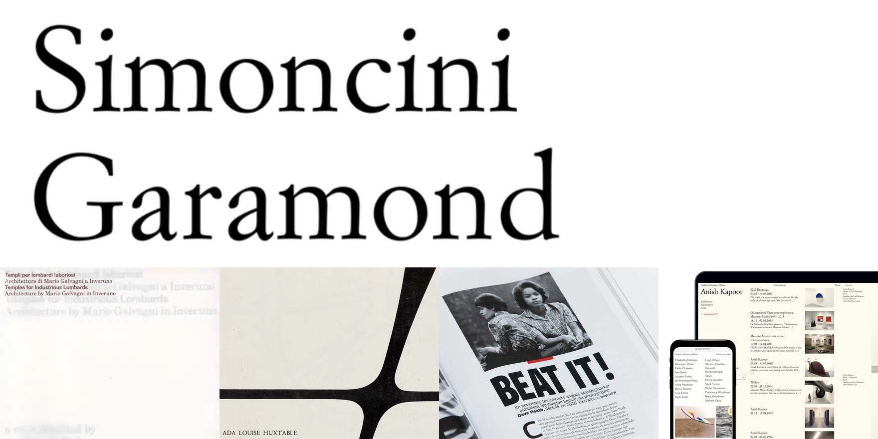 Simoncini Garamond in use - Fonts In Use