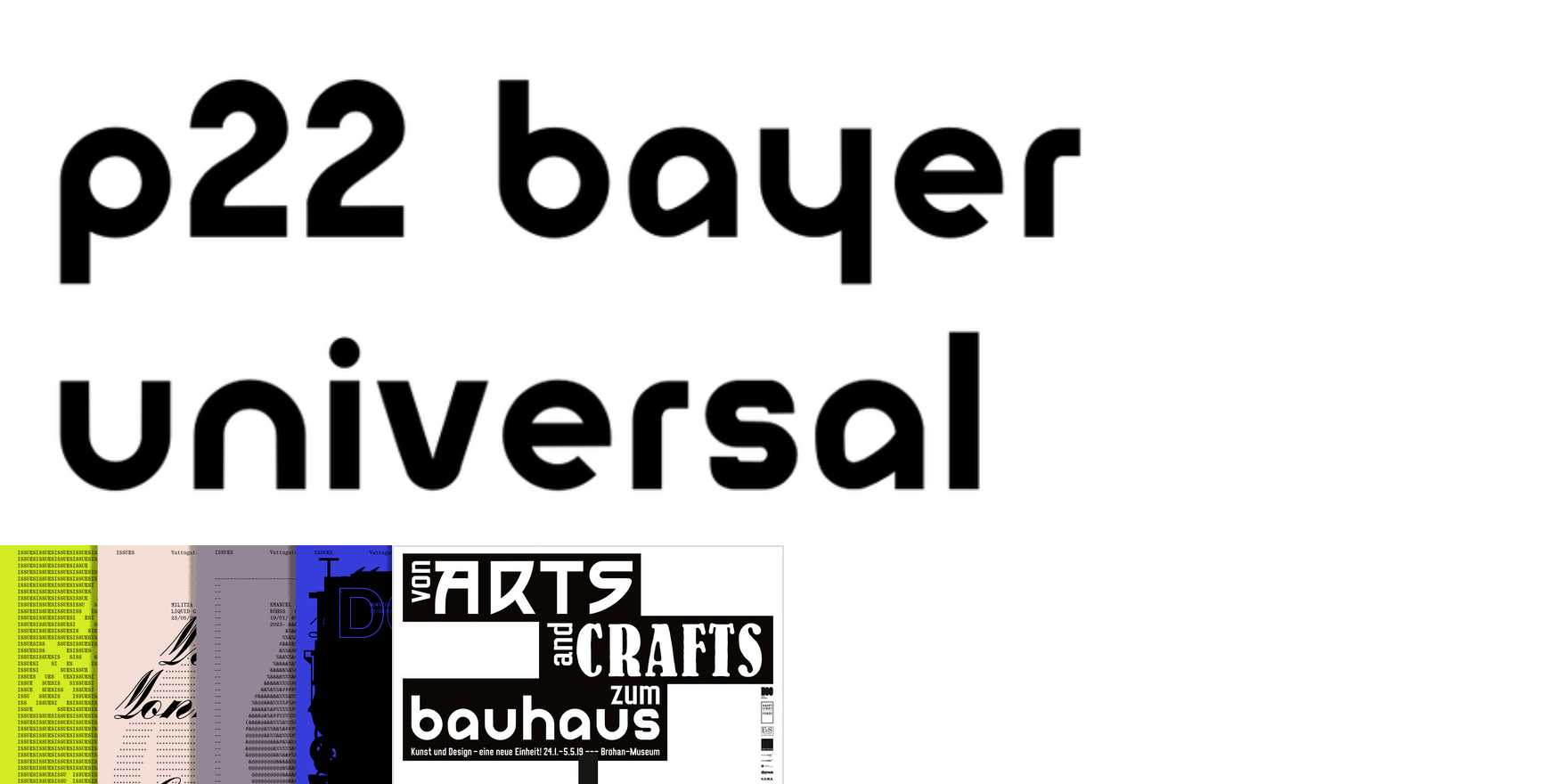P22 Bayer Universal in use - Fonts In Use