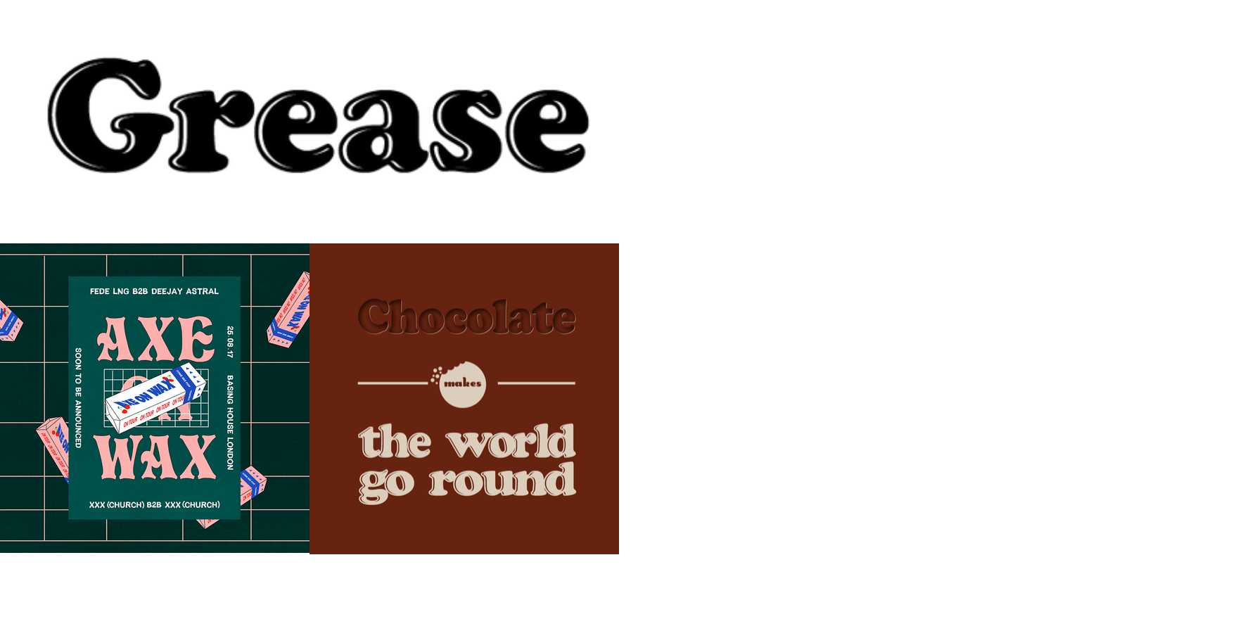 Grease in use - Fonts In Use