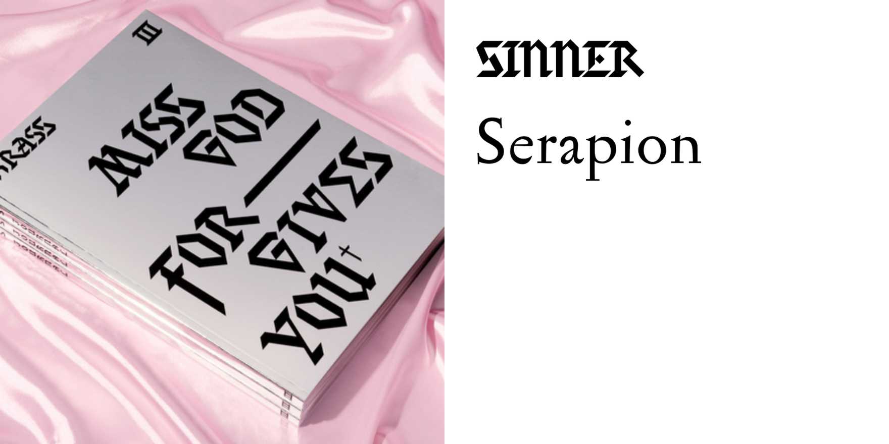 Krass Journal issue III - Fonts In Use