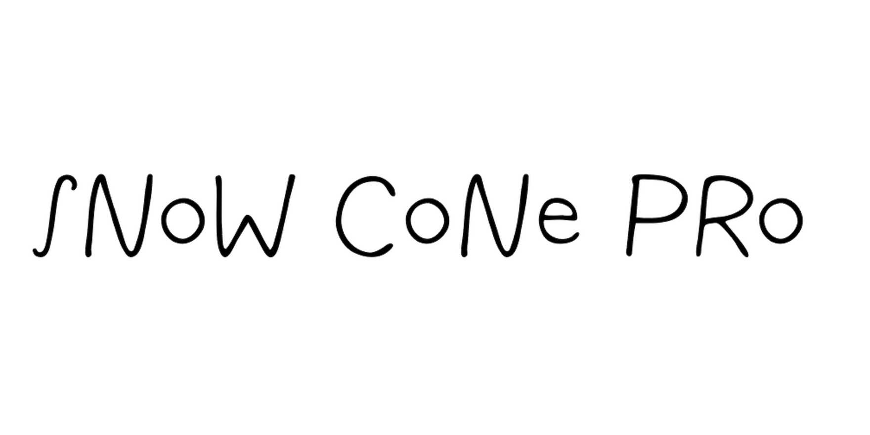 Snow Cone Pro in use - Fonts In Use