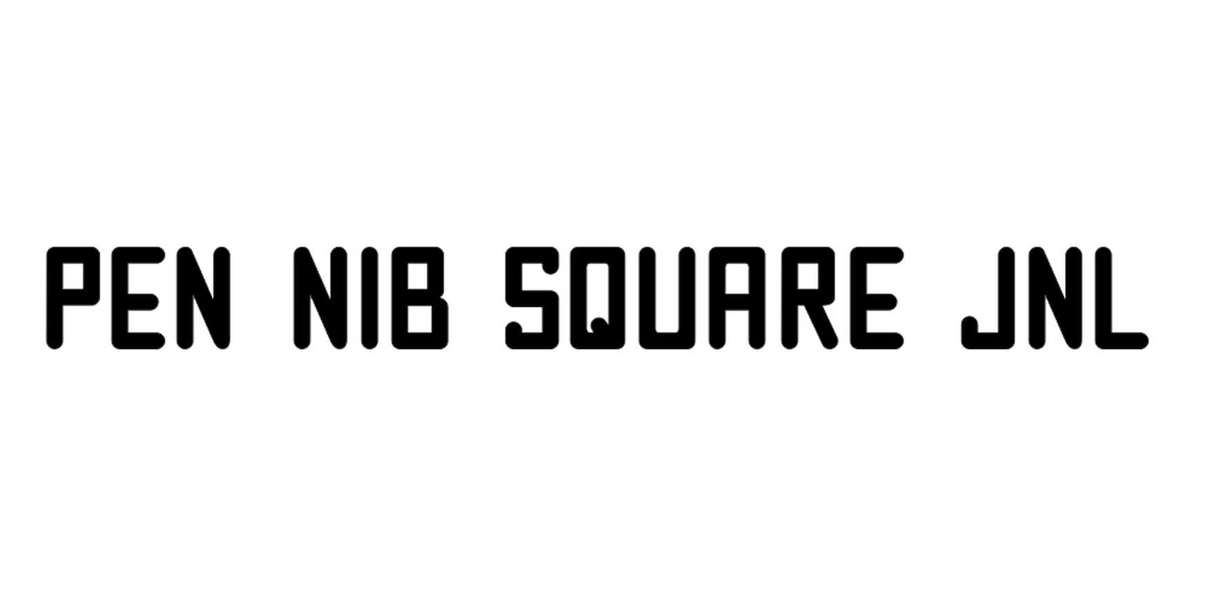 Pen Nib Square JNL in use - Fonts In Use