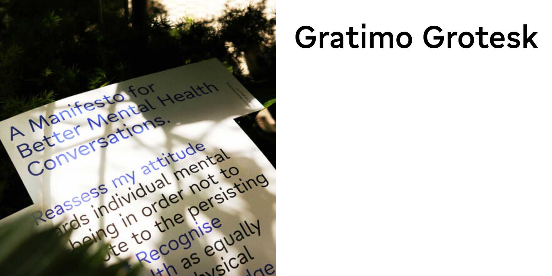 Head On: Mental Well-being - Fonts In Use